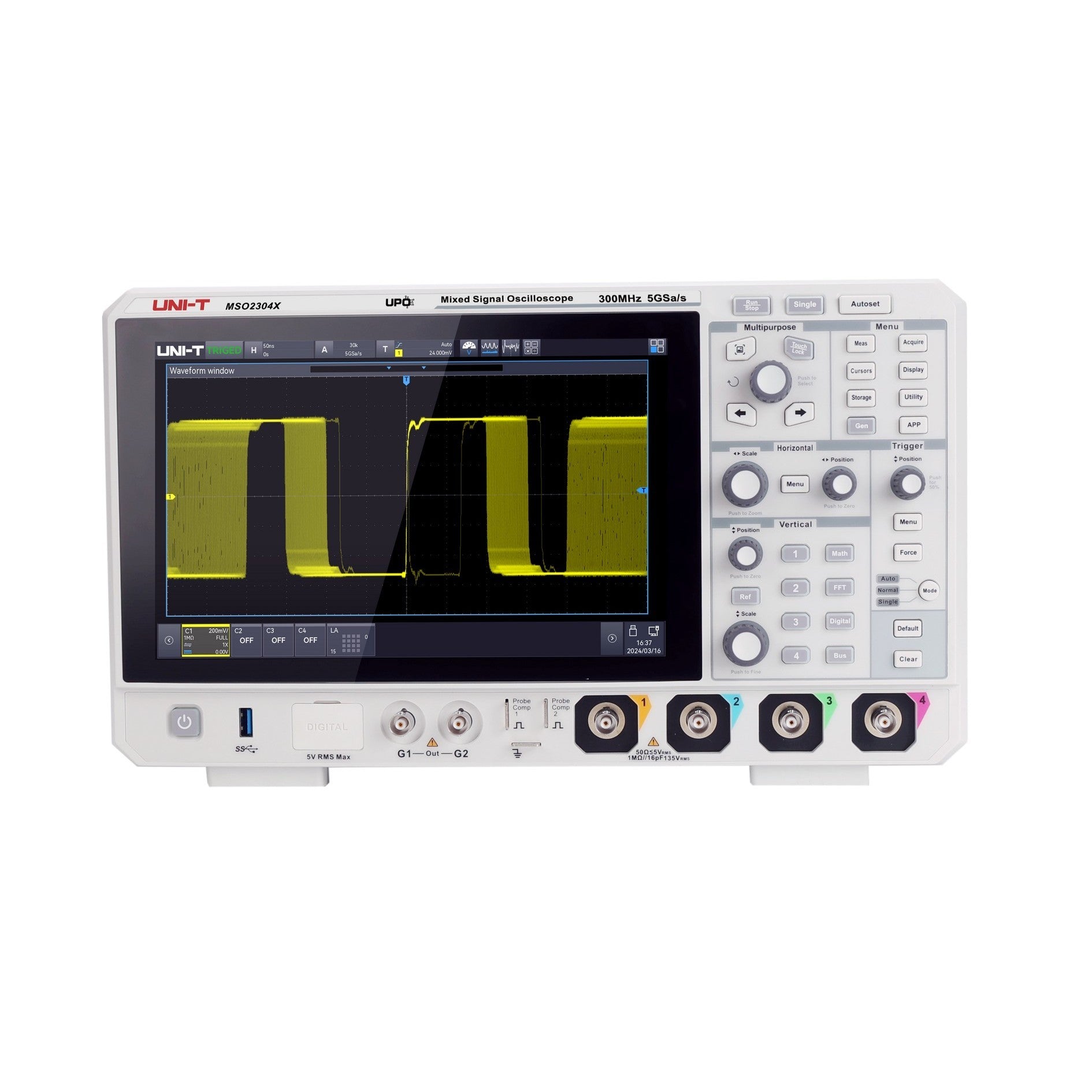 MSO2104X 100MHz 4Ch Mixed Signal Oscilloscope – Uni-Trend US