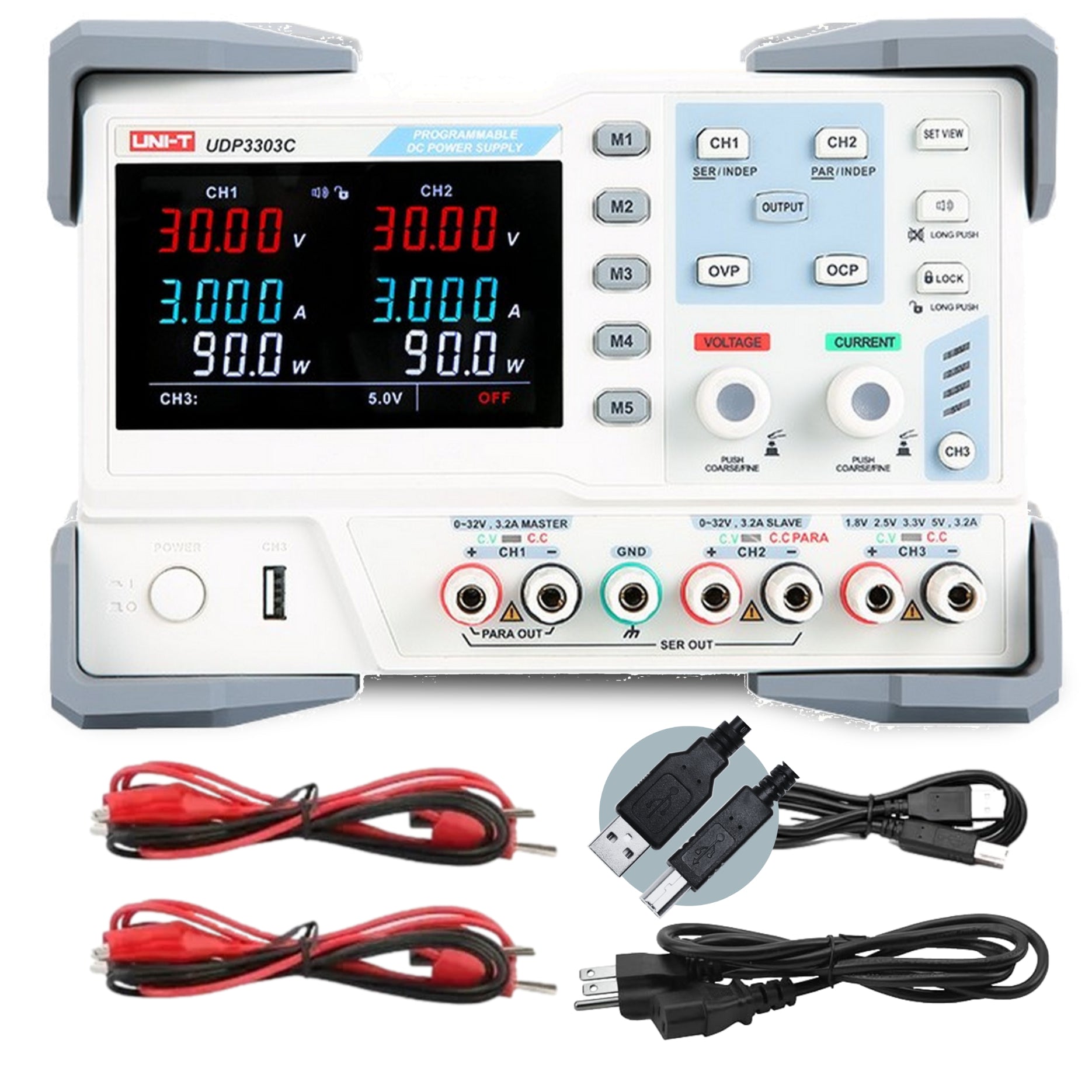 UDP3303C 3Ch Classic-Series Programmable Linear DC Power Supply – Uni ...