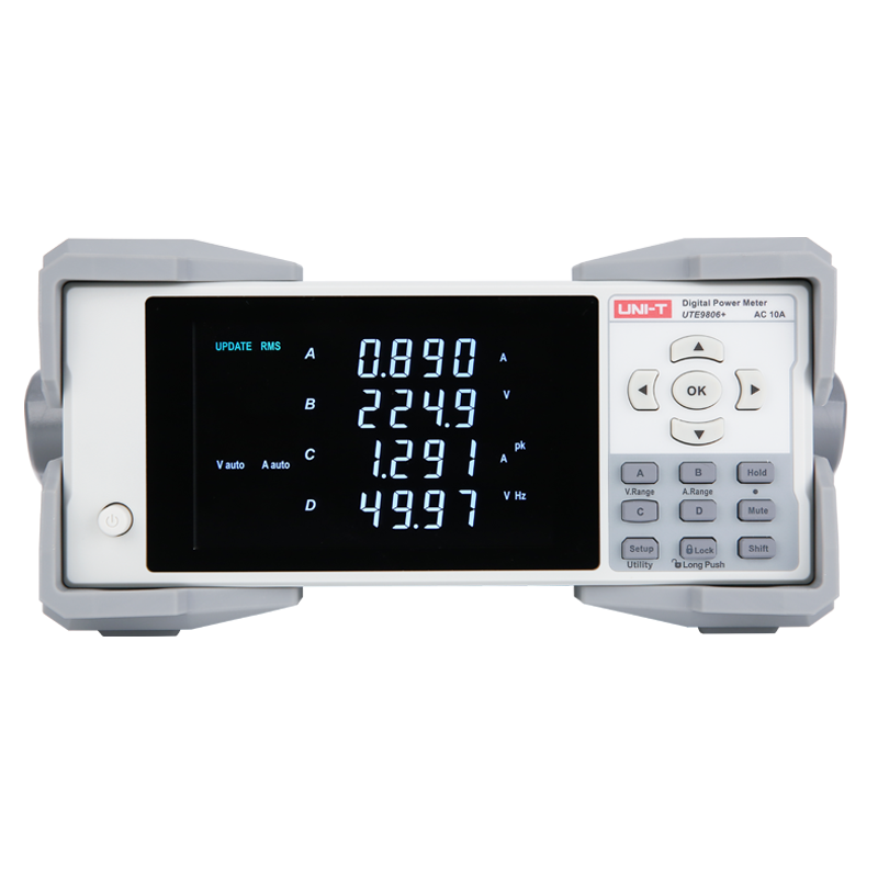 UTE9806+ Power Meter – 600V/10A AC Measurement | UNI-T – Uni-Trend US