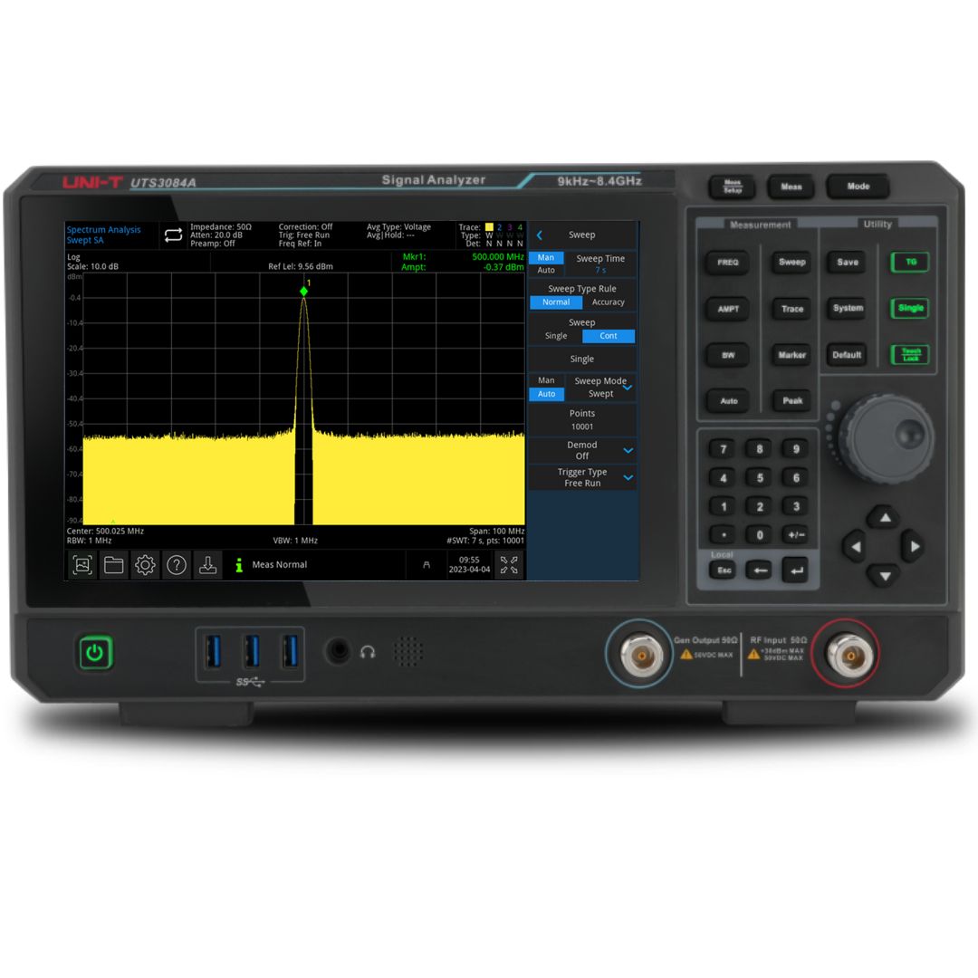 UTS3084A 8.4GHz Performance-Series Signal Analyzer – Uni-Trend US