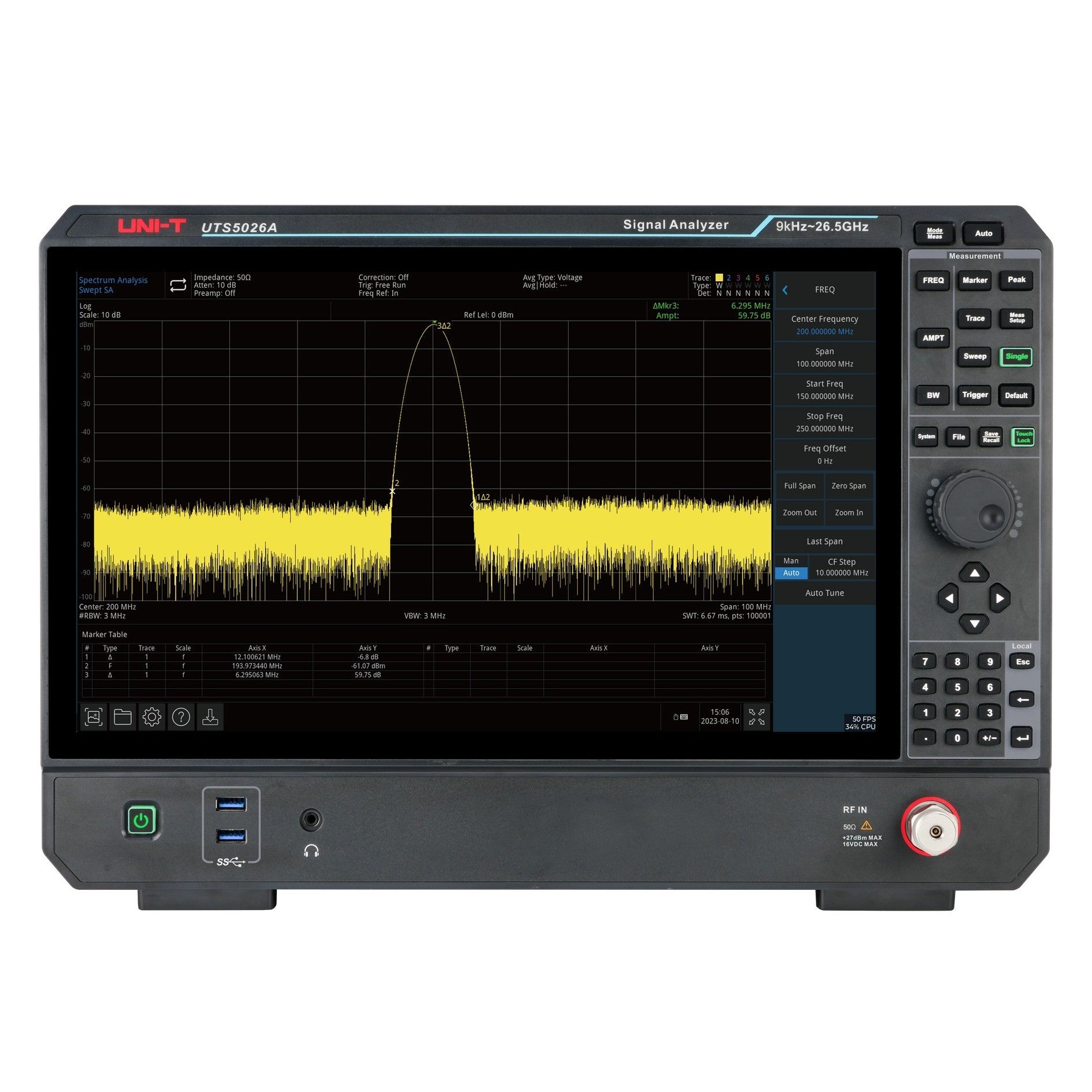 UTS5026A 26.5GHz Performance-Series Signal Analyzer – Uni-Trend US